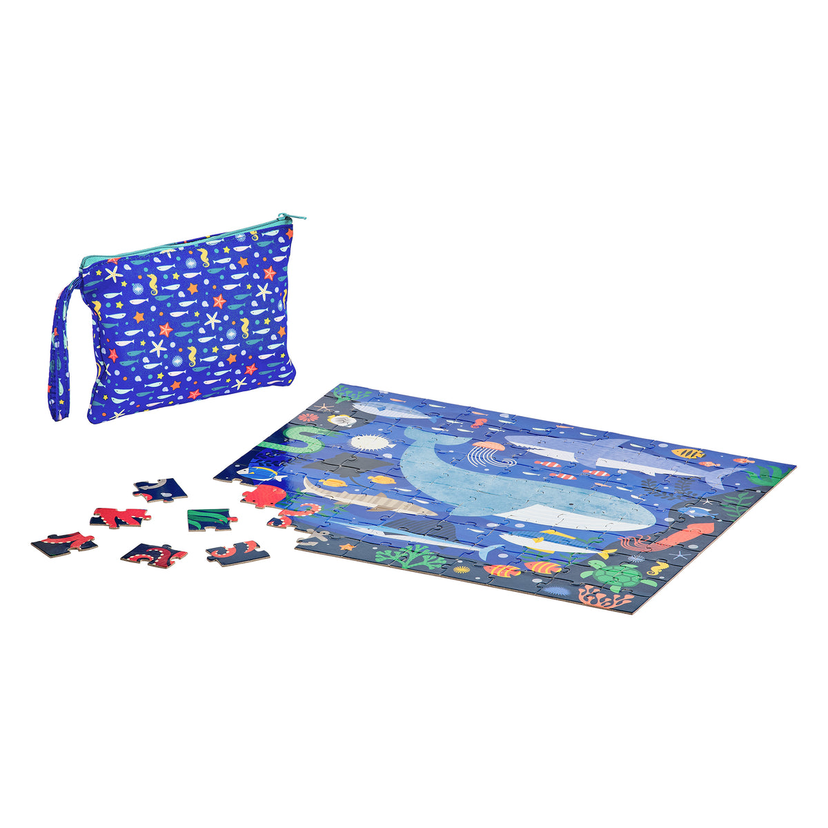 Double Sided On-The-Go Under The Sea Puzzle | Travel Jigsaws