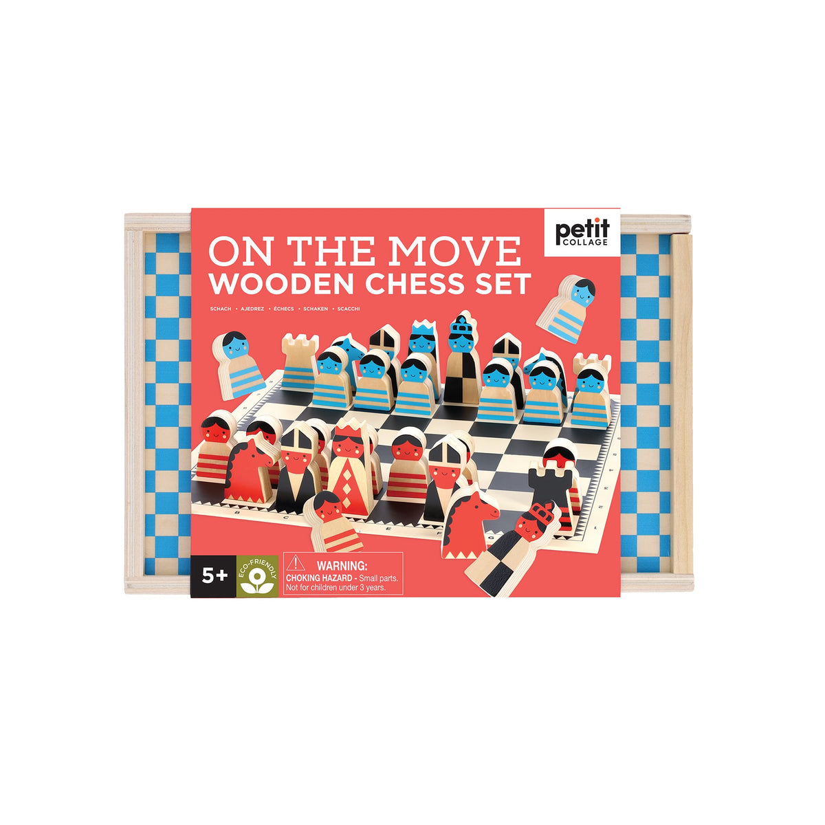 On the Move Wooden Chess Set for Kids | Petit Collage