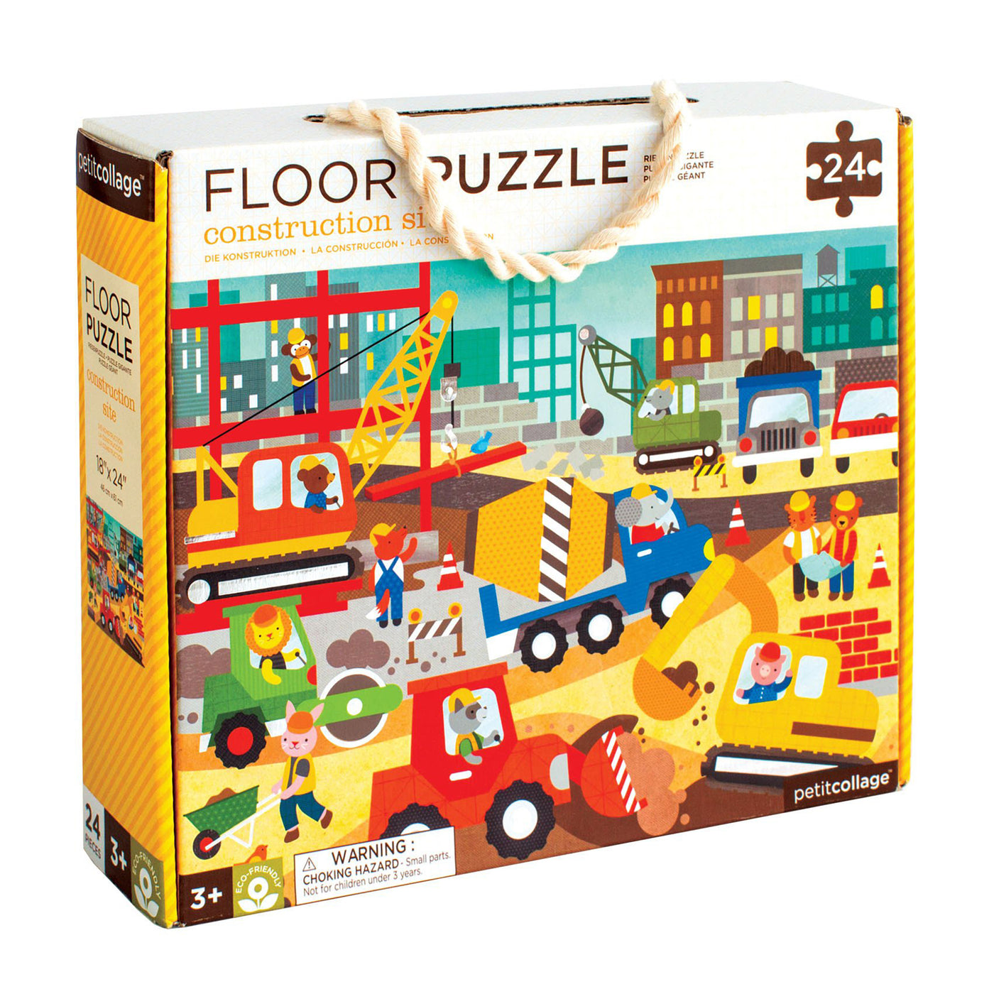 Construction Site 24-Piece Floor Puzzle | Children's Jigsaws
